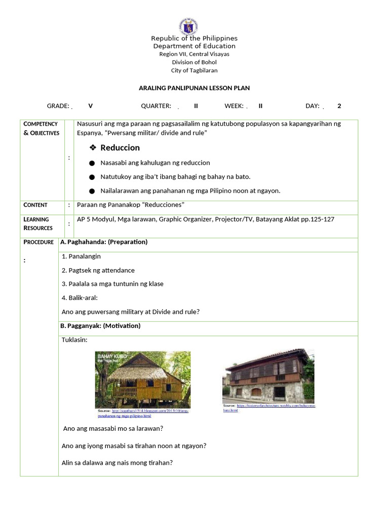 AP5 PLP Q2-W2-Day 2 | PDF