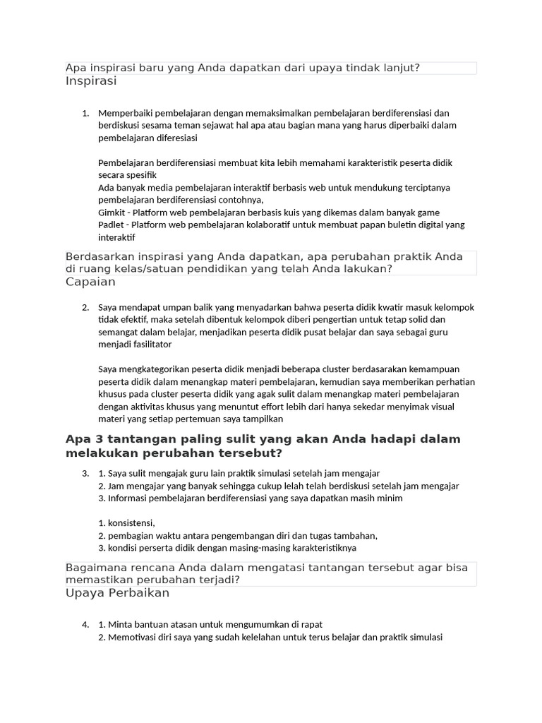 PMM Revisi Ibu Ida | PDF