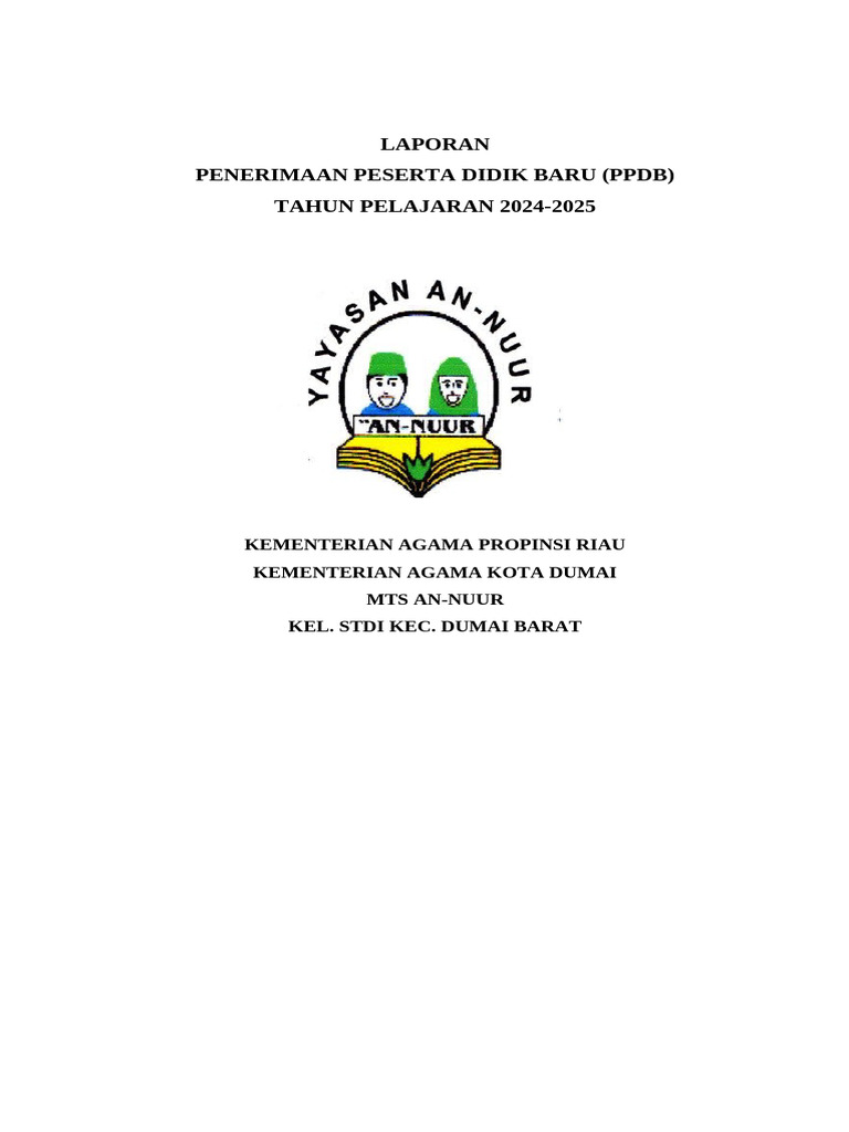 Laporan PPDB Tahun 2024 | PDF