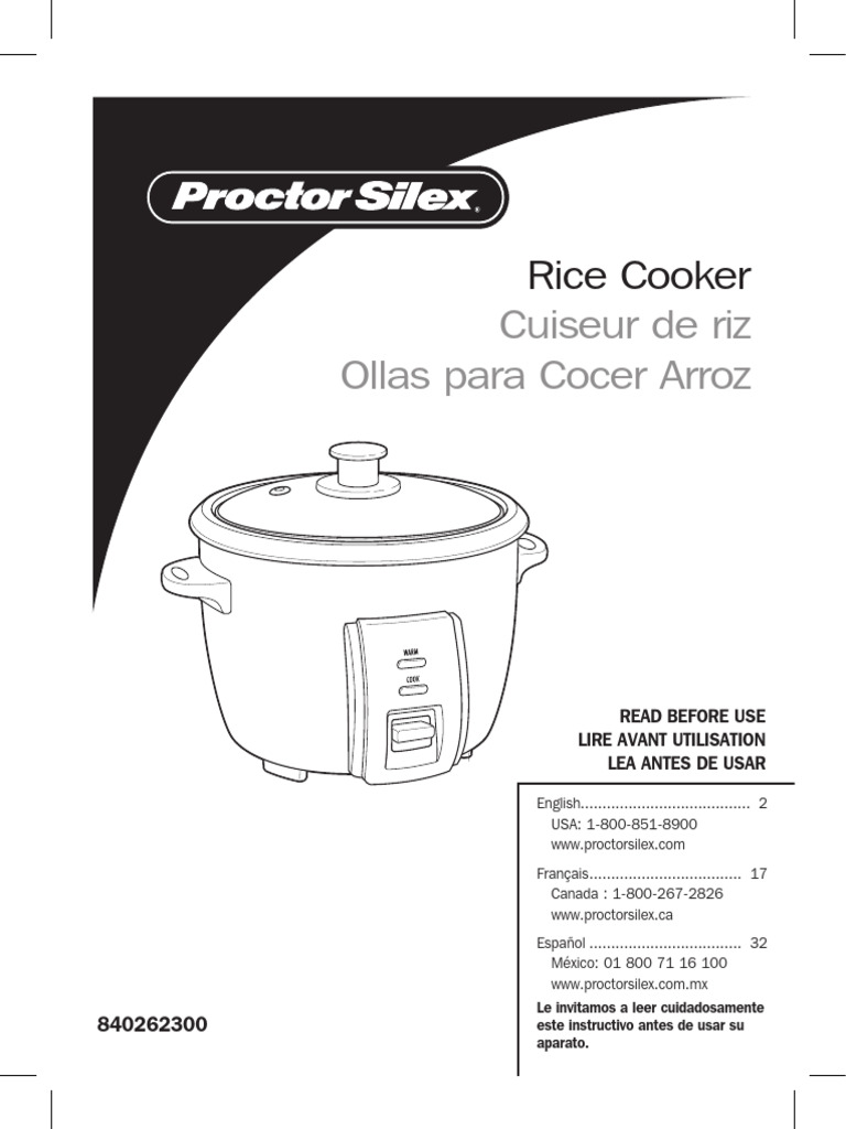 Rice Cooker Manual | PDF