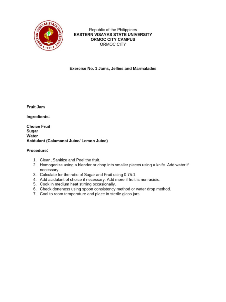 Exercise No. 1 | PDF