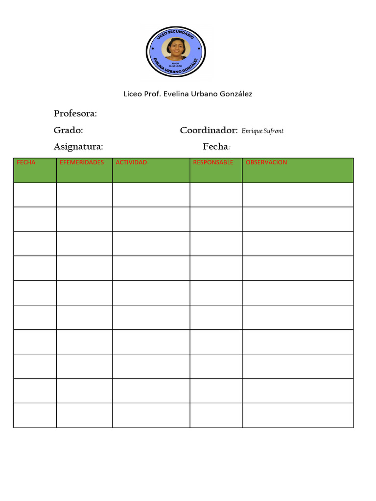Actividades Curriculares 098765433 | PDF