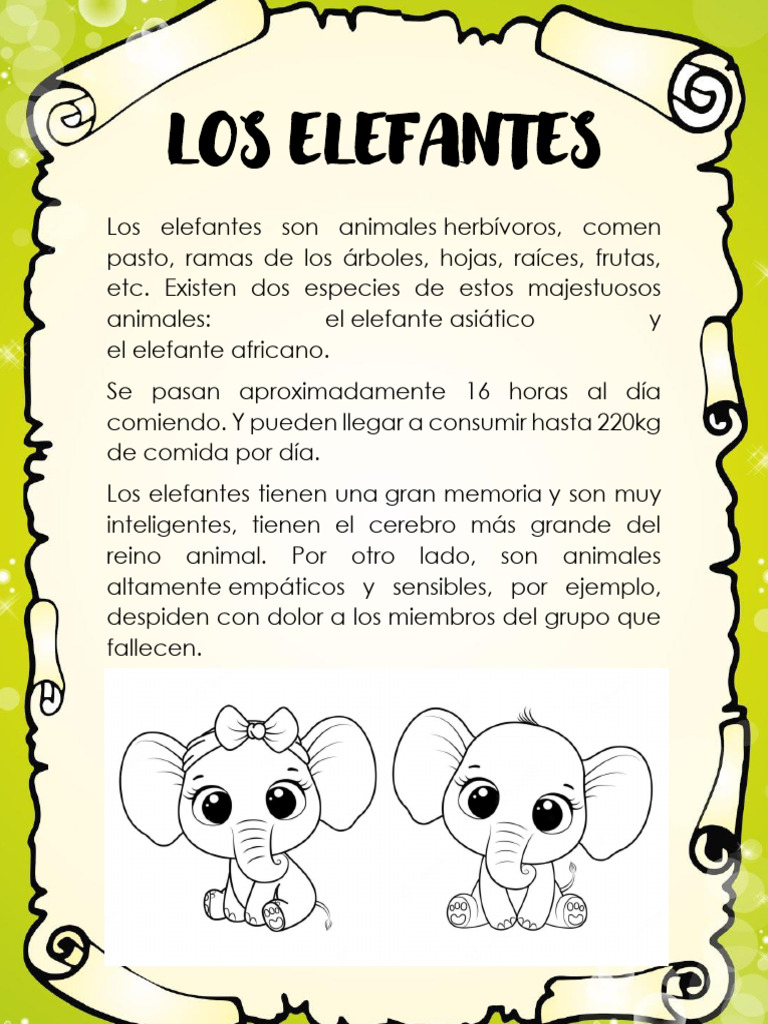 El Elefante - Lectura - Practicas | PDF