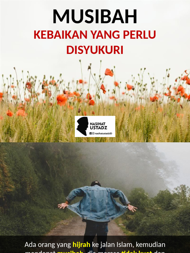 12 Musibah Kebaikan Yang Perlu Disyukuri - Nasihat Ustadz | PDF