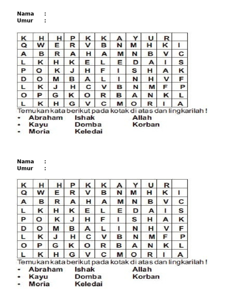 Tugas Anak Sekolah Minggu | PDF