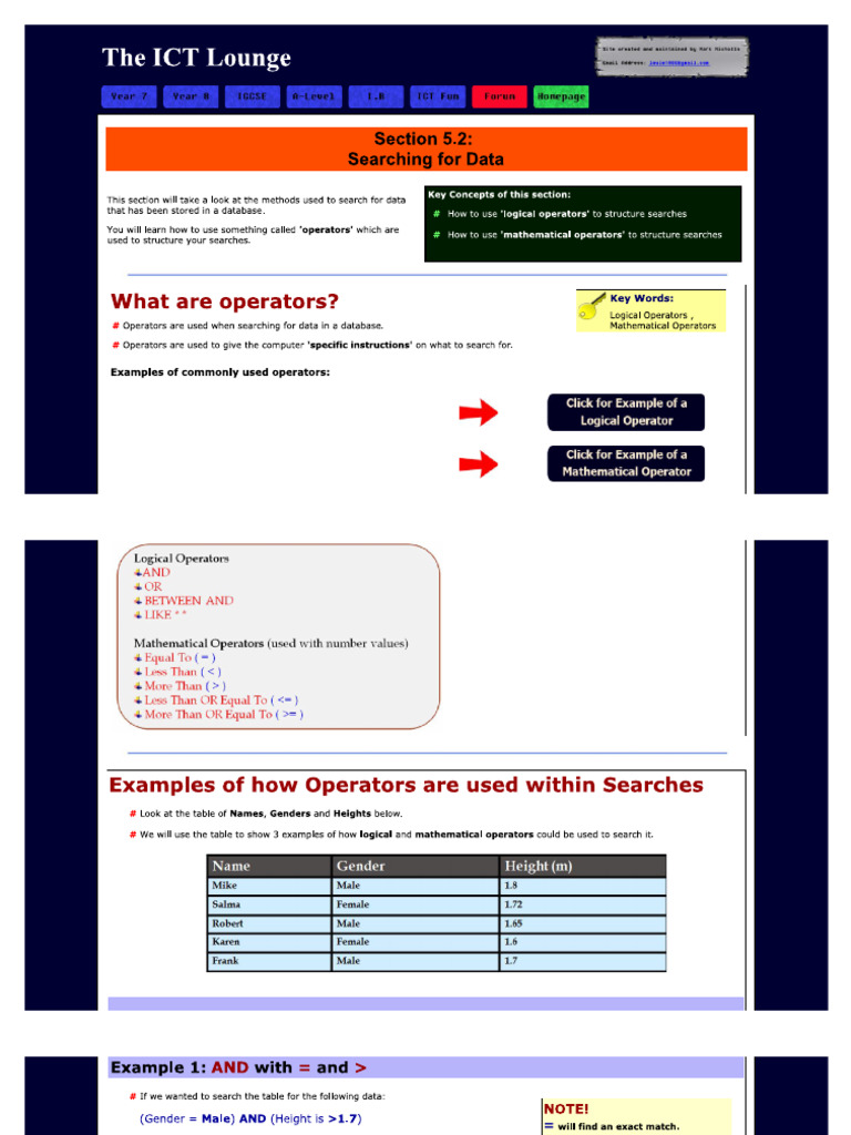 4.2 - Searching For Data | PDF