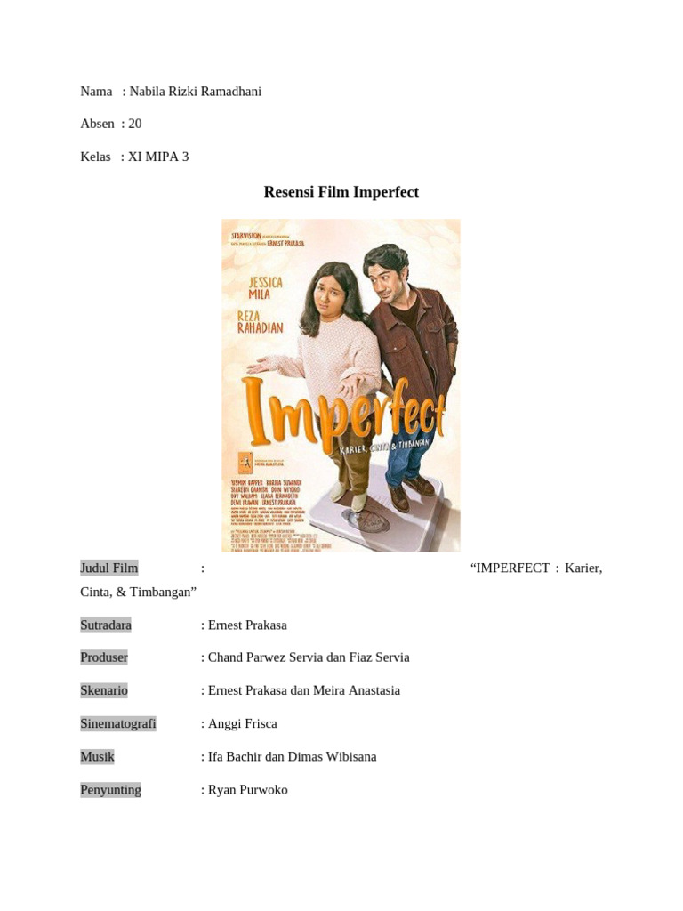 Resensi Film Imperfect | PDF