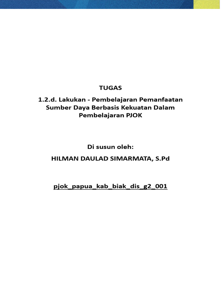 TUGAS HILMAN Pemetaan Aset | PDF