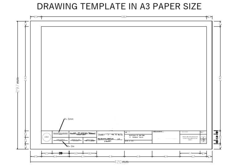 A3 Drawing Template | PDF