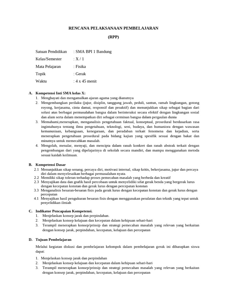 Dokumen - Tips - RPP PJBL Bidang Studi Fisika | PDF