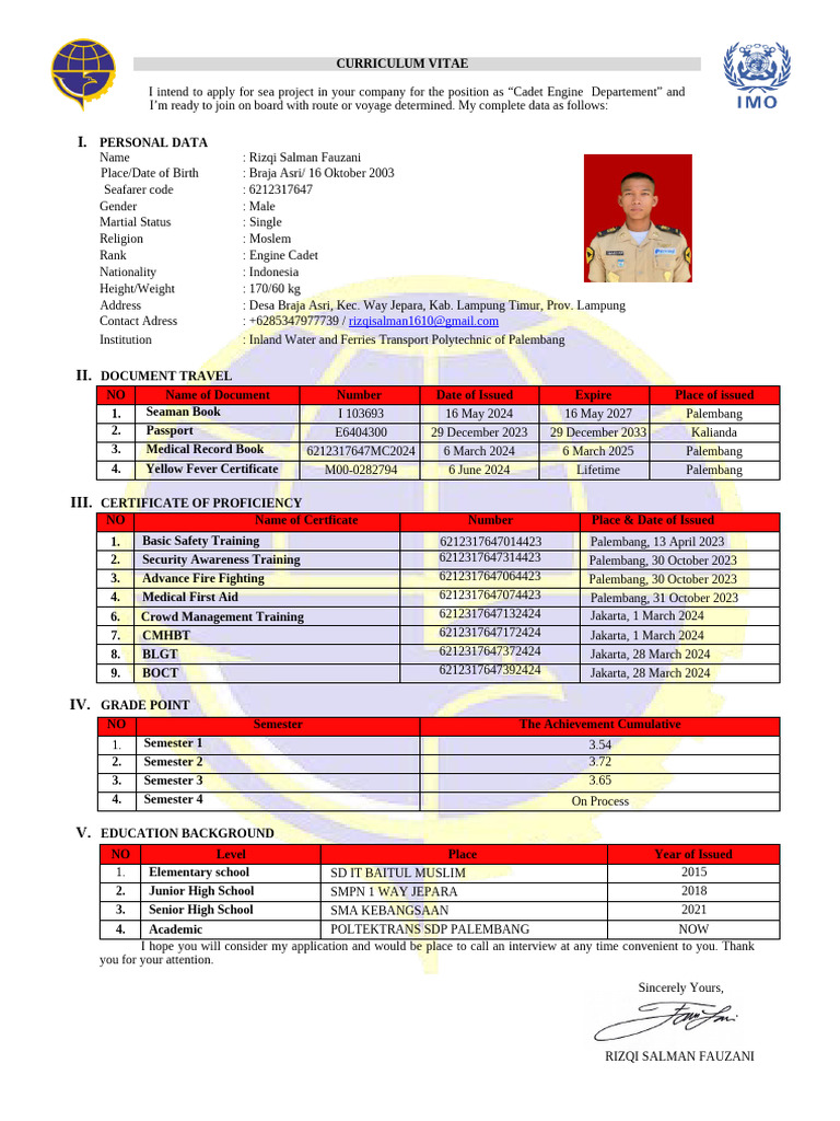 CV Prala Salman | PDF