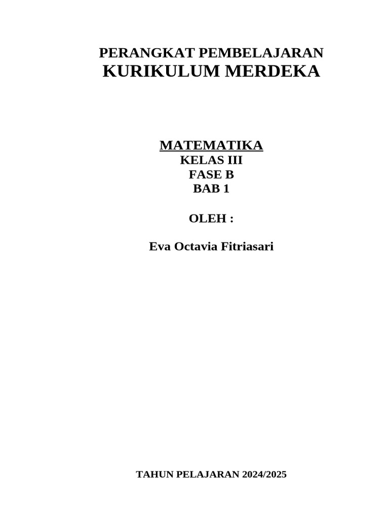 Matematika Kelas 3 Bab 1 Pdf