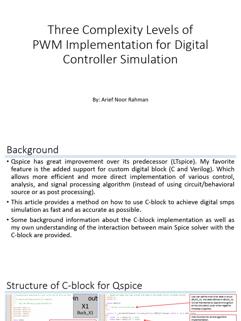 Three Complexity Levels of PWM Implementation For Digital Controller ...