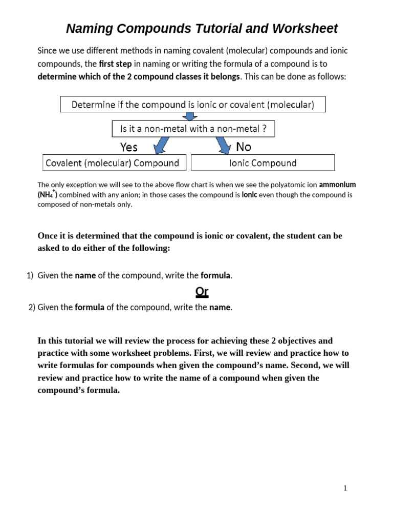 3 - Naming Formula | PDF