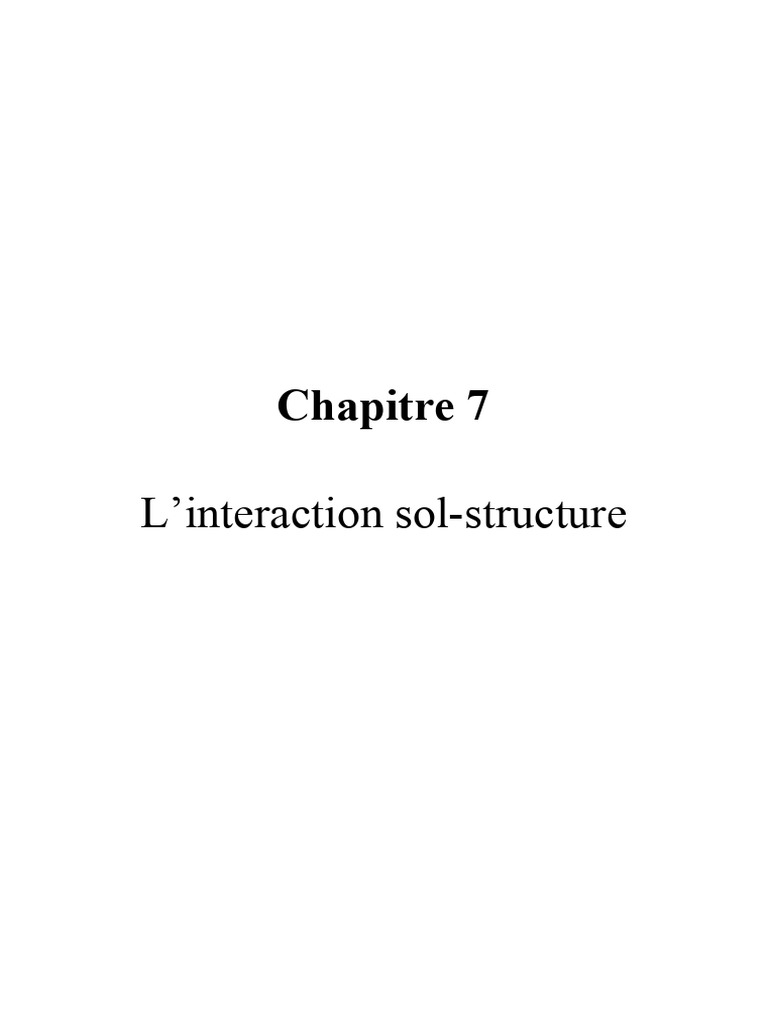 Interaction Sol-Structur | PDF
