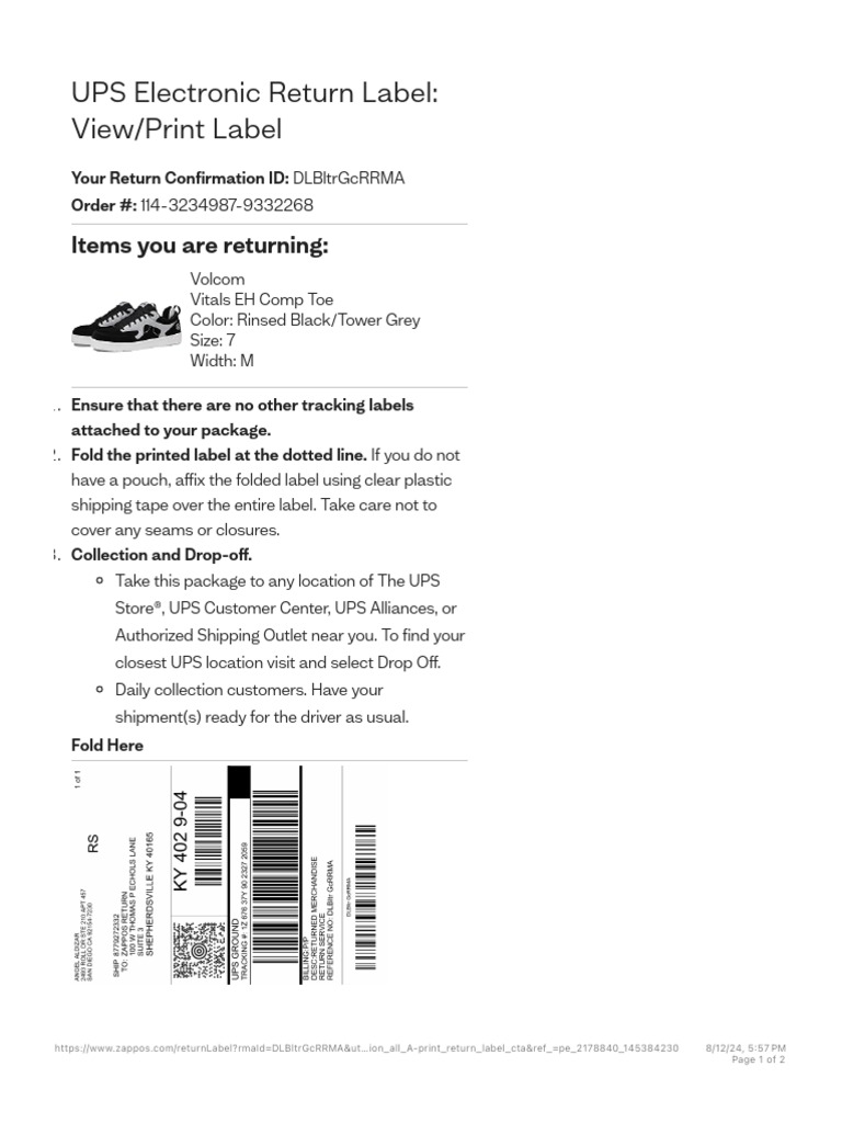 Returns - Zappos - Com 2 | PDF