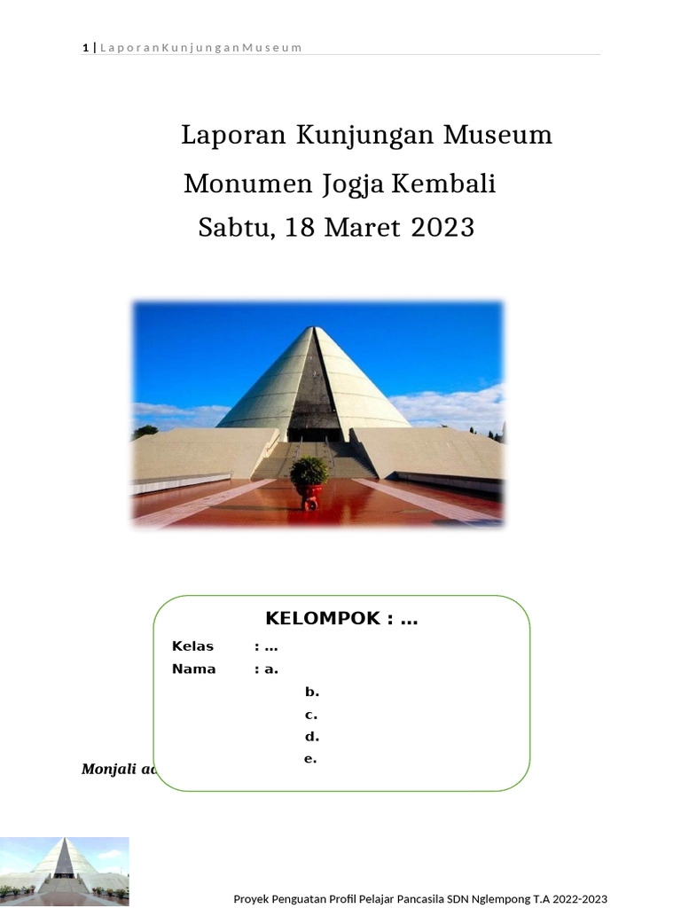Laporan Kunjungan Museum | PDF