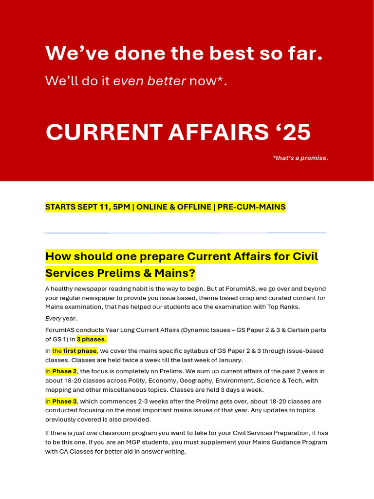 CA 2025 Brochure | PDF
