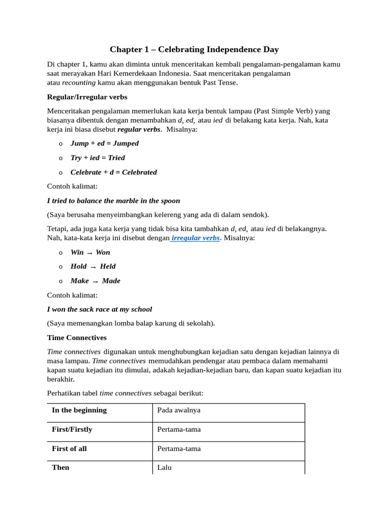 Chapter 1 Celebrating iNDEPENDENCE dAY | PDF