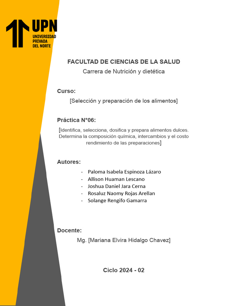 Informe de Taller de SYPA - Sem 06 | PDF