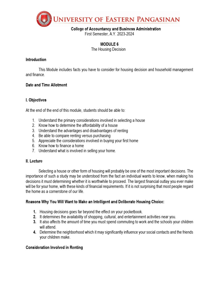 Module 6.1 Personal Finance | PDF