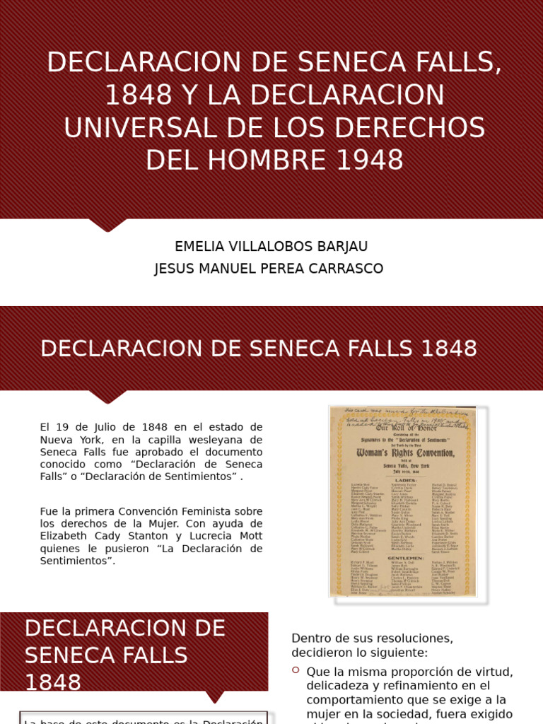 Declaracion de Seneca Falls, 1848 | PDF | Derechos | Política