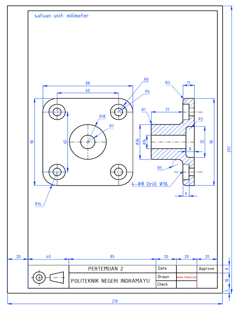 Latihan2 2D Model | PDF