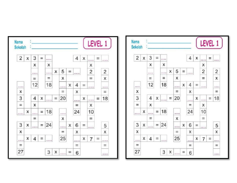 Soal Perkalian LV 1 | PDF