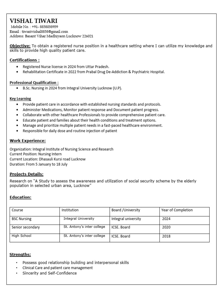 Vishal CV | PDF | Wellness