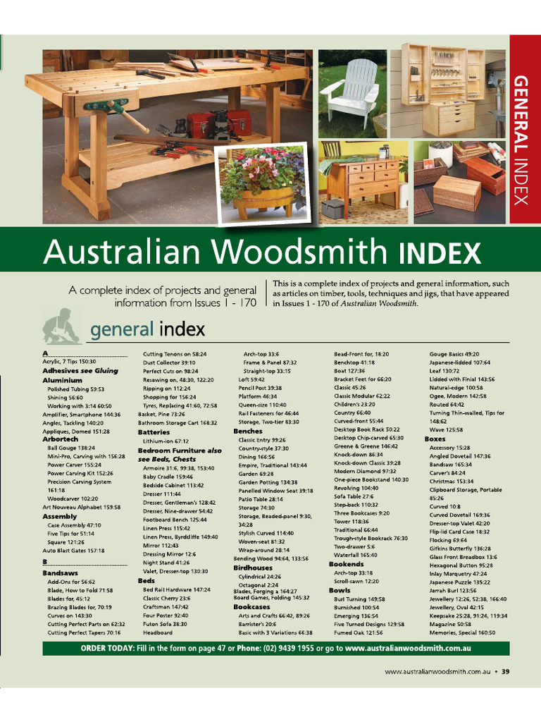 0001 Woodsmith Plans | PDF