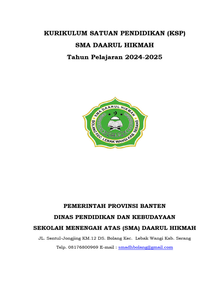 KSP SMA DH TP. 2024-2025 - Compressed | PDF