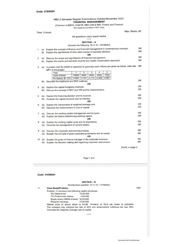 Previous QP - 2 | PDF