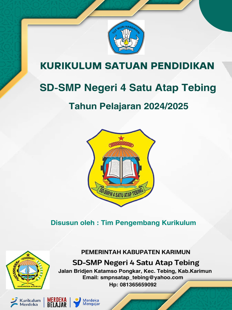KSP SD-SMPN 4 Satap 2024-2025 | PDF