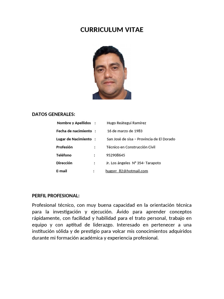 CV Hugo | PDF