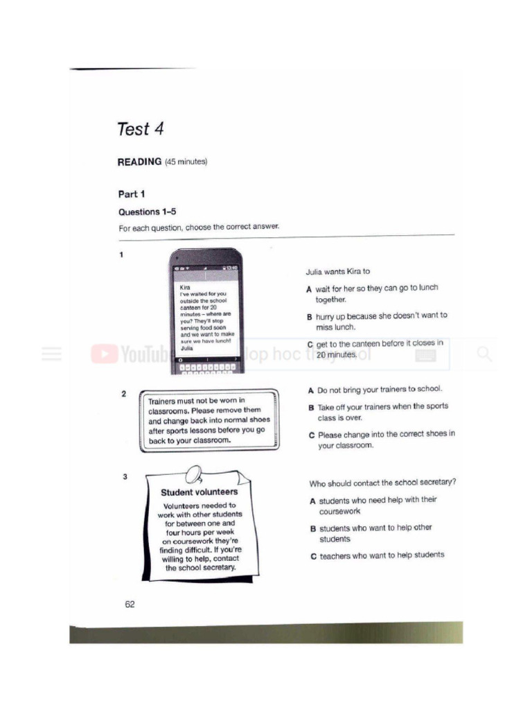 PET Level Test | PDF