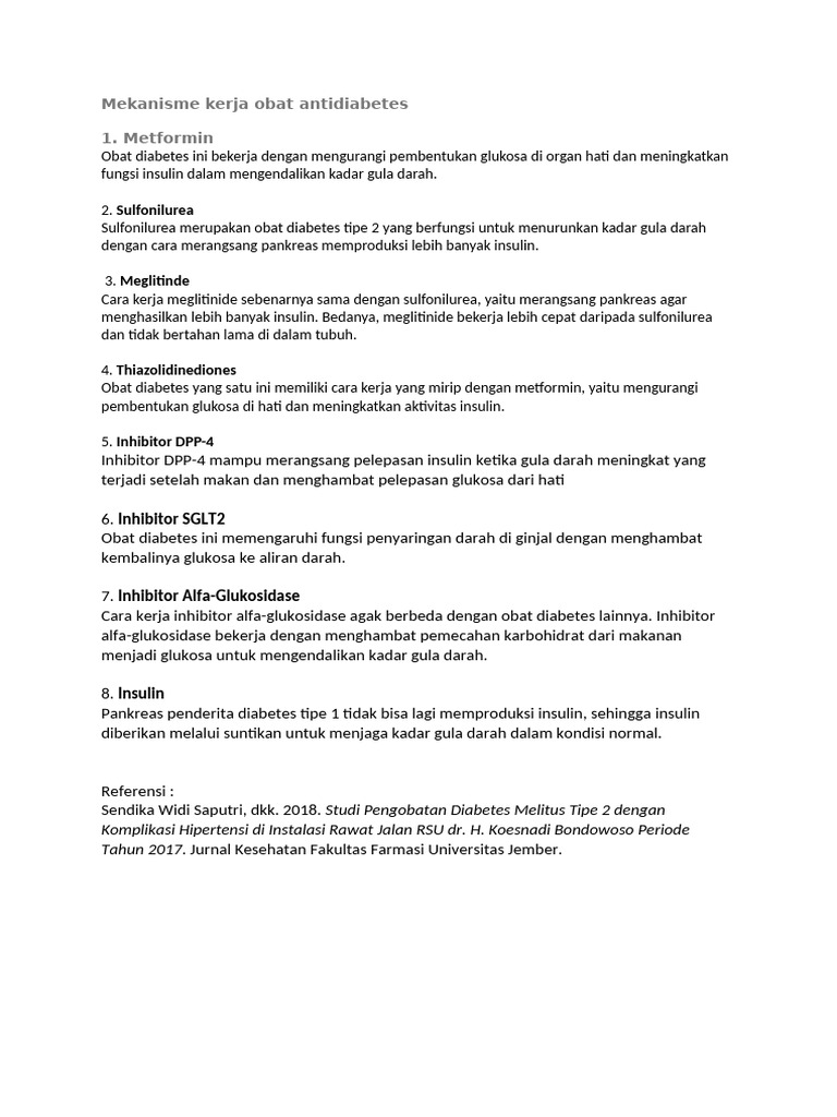 Mekanisme Kerja Obat (Shilly) | PDF