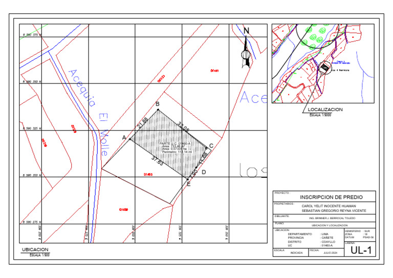 Plano de Ubicacion - A3 - SR Rosario | PDF