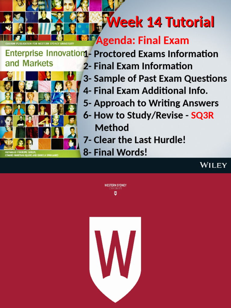 Tutorial Agenda - Week 14 | PDF | Marketing | Career & Growth