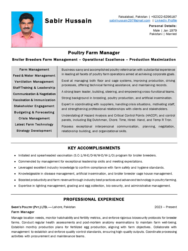 Sabir CV | PDF