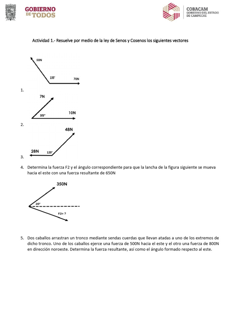 Actividad 1 Estatica Vectores | PDF