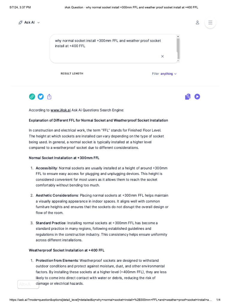Why Normal Socket Install +300mm FFL and Weather Proof Socket Install ...