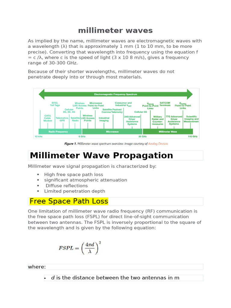 Milimeter Waves | PDF
