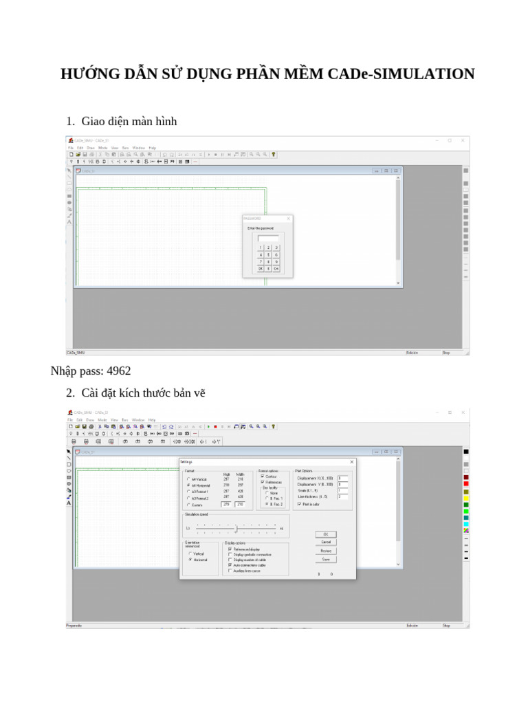 HƯỚNG DẪN SỬ DỤNG PHẦN MỀM CADe | PDF