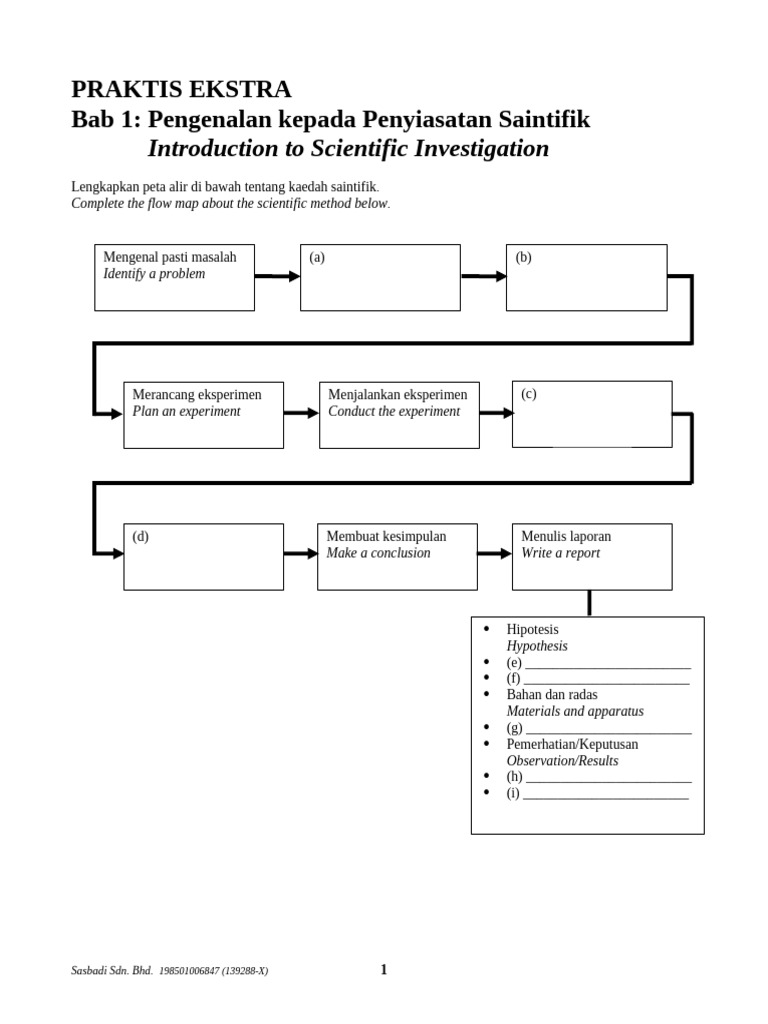 Praktis Ekstra Tingkatan 1 Bab 1 p.13 | PDF