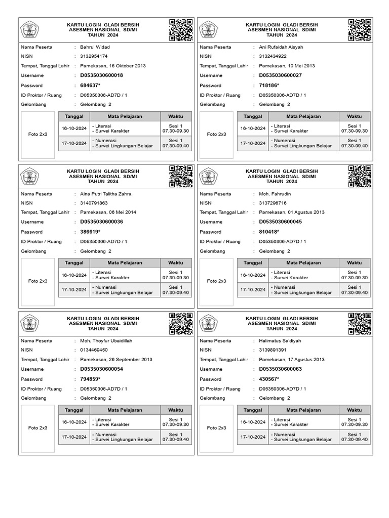 Asesmen Nasional - Tahun 2024 | PDF