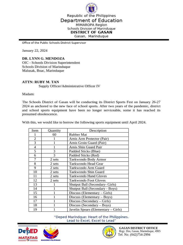 Sports-Letter Equipment | PDF