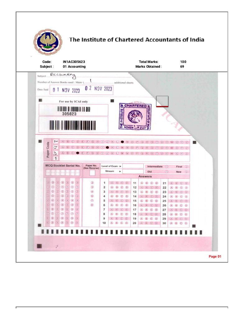 Accounts grp 1 69 marks | PDF