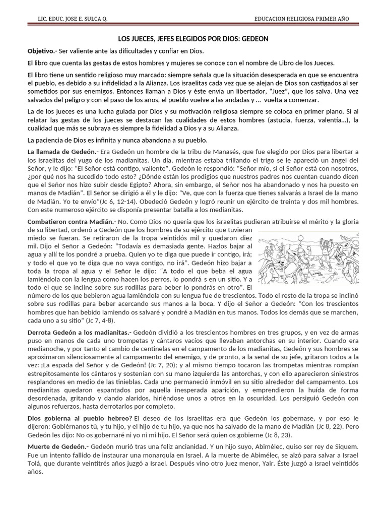 Tema 11 Gedeon | PDF