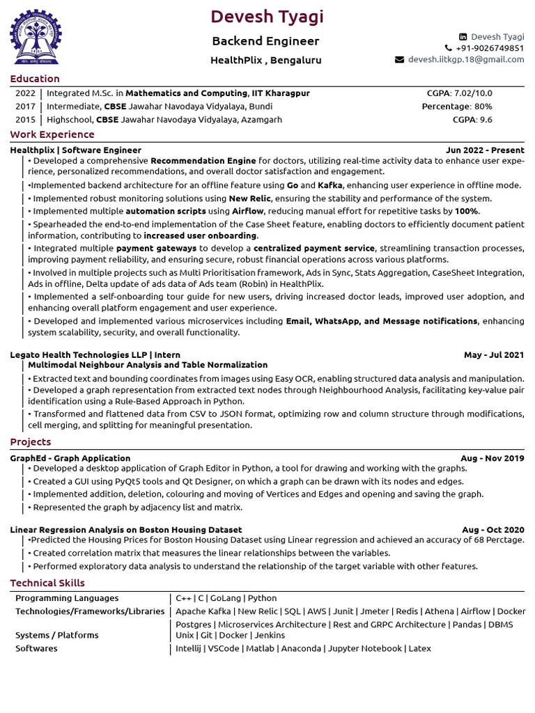 Devesh'sResume (1) | PDF