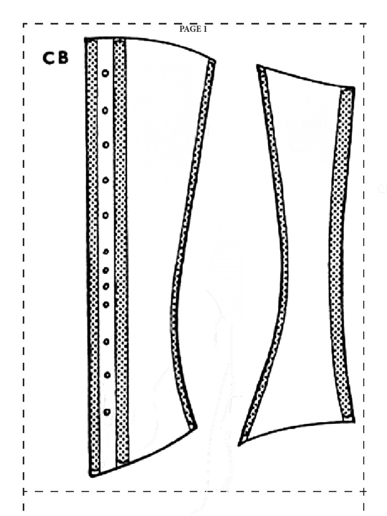 1860 Corset Pattern by Lhauda | PDF | Home & Garden | Art